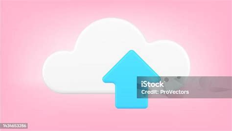 클라우드 컴퓨팅 데이터 사이버 스토리지 업로드 다운로드 서비스 현실적인 3d 아이콘 벡터 일러스트 레이 션 3차원 형태에 대한 스톡 벡터 아트 및 기타 이미지 Istock