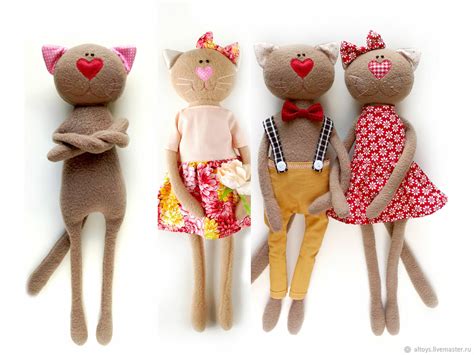 Выкройка кота с одеждой Как сшить кота из ткани своими руками купить в интернет магазине