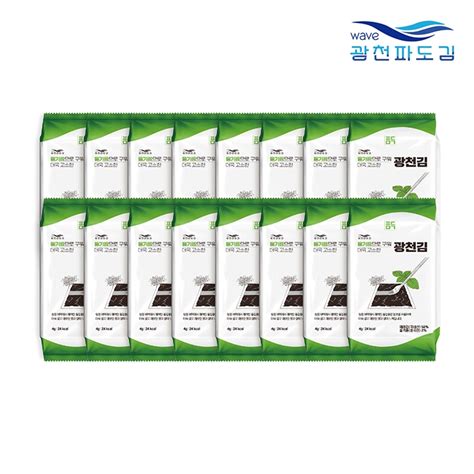 [무료배송]16봉 무배 최종가4290원 들기름으로 구운 광천김 도시락김 4gx16봉 1인1구매 티몬