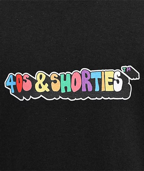40s And Shorties Toon Logo Black T Shirt Zumiez
