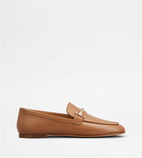 Tods Loafers In Leather Brown Reversible