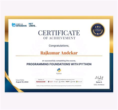 Ccbp Ccbpian Nxtwave Nxtwavewrap Fullstackdeveloper Python Idp Rajkumar Andekar