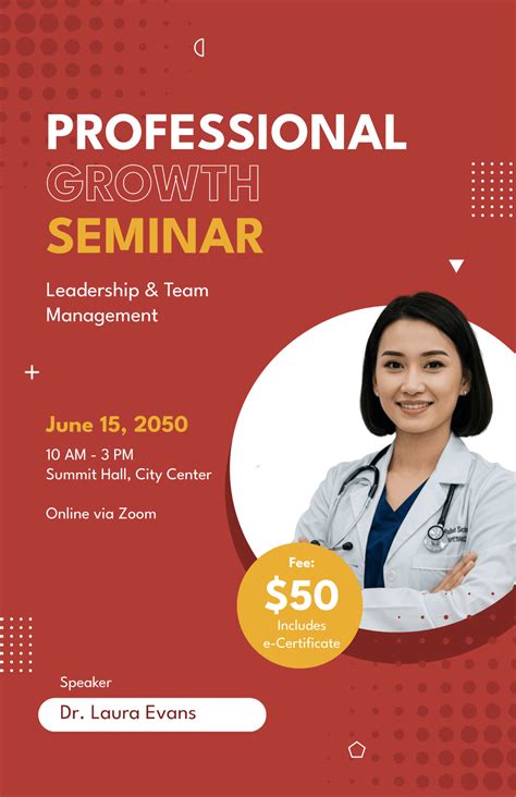 Free Course Advertisement Poster Template To Edit Online