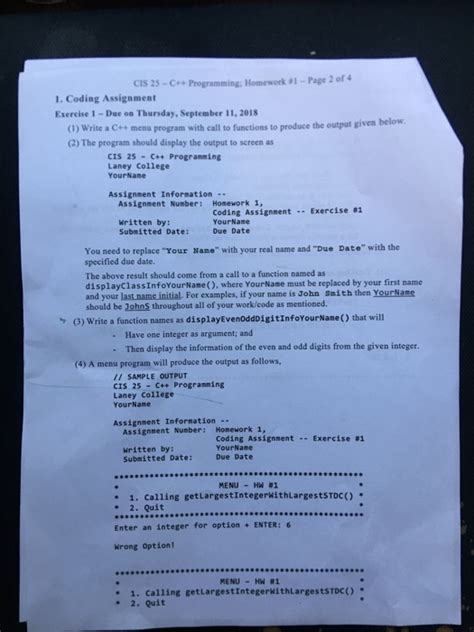 Solved It Is A C Coding Assignment Please Make The