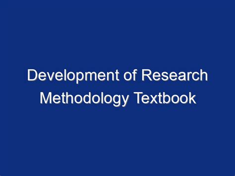 Development Of Research Methodology Textbook Based On Contextual Teaching And Learning I Win