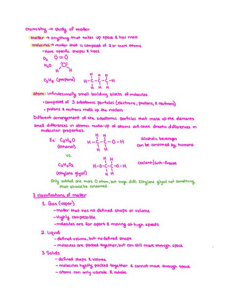 Intro To Chem Basic Chemistry Terms And Descriptions Chem101 Studocu