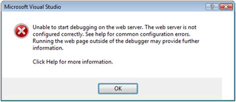 Unable To Start Debugging On Web Server My Views