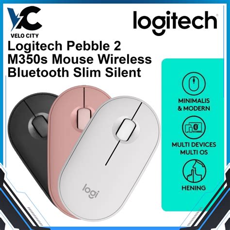 Jual Mouse Wireless Logitech Pebble M S M Mouse Wireless Bluetooth Slim Silent M