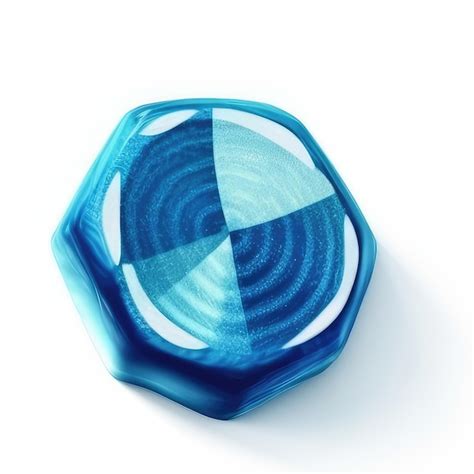 Premium Photo A Blue Object With A Blue Circle On It Is Shown With A Blue Circle