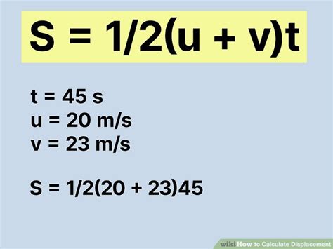 How To Calculate Displacement With Pictures WikiHow