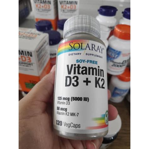 Jual Solaray Vitamin D3 K2 5000iu Original Shopee Indonesia