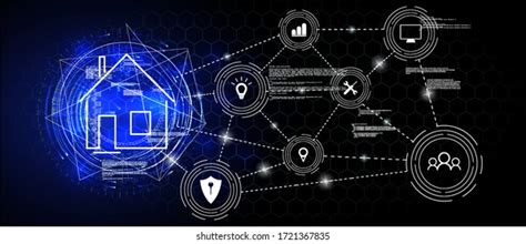 Internet Things Iot Networking Concept Connected Stock Vector Royalty