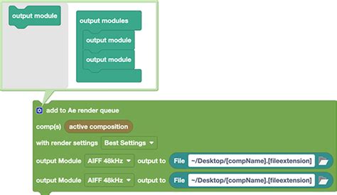 Ae Rendering Automation Blocks