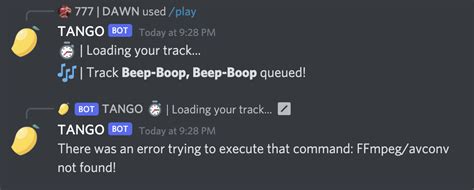 FFMPEG Not Found Issue TannerGabriel Discord GitHub