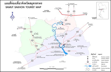 จังหวัดสมุทรสาคร แผนที่จังหวัดสมุทรสาคร