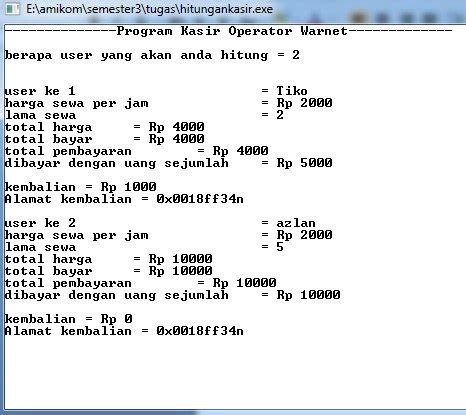 Rahmaniazlan Blog Contoh Struct Dalam C Membuat Program Kasir Sederhana