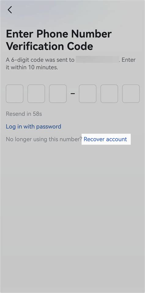 Recover An Account