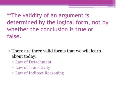 PPT Valid And Invalid Arguments PowerPoint Presentation Free Download ID 2614671