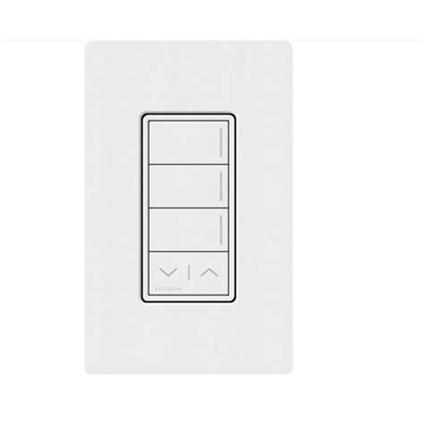 Lutron Radiora 3 Sunnata 3 Button Keypad W Raise Lower Snow White