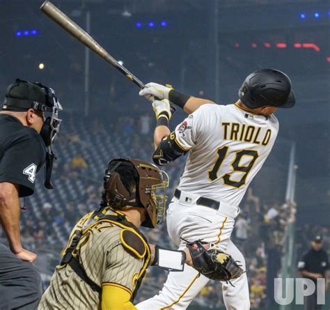 Photo Pirates Jared Triolo Singles For First Hit In The Big Leagues Pit2023062828