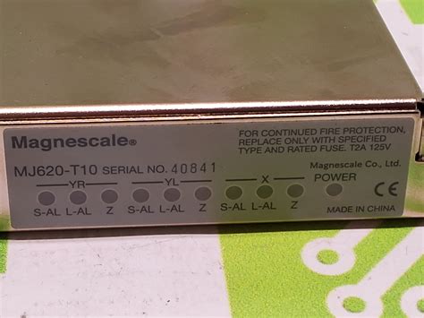 Used Magnescale Mj620 T10 Magnetic Scale Interpolator For Sale At Smt