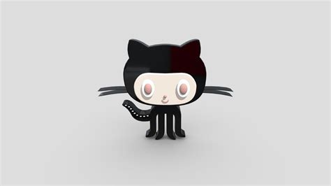 Github Octocat Download Free 3d Model By Pissang Yichen C8a4795 Sketchfab
