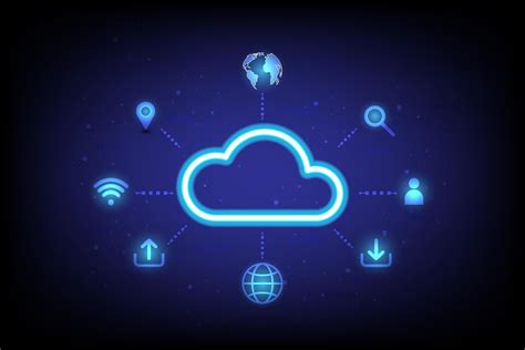 Cloud Computing Technology Data Storage Data Server Connection Concept 63429444 Vector Art At