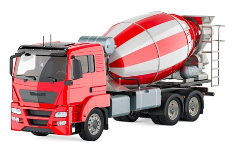 콘크리트 트럭 시멘트 믹서 트럭 3d 렌더링 덤프 트럭에 대한 스톡 사진 및 기타 이미지 덤프 트럭 흰색 0명 Istock