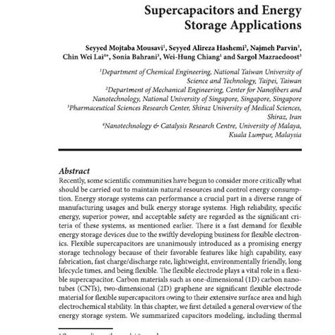 Carbon Substrates For Flexible Supercapacitors And Energy Storage Download Scientific Diagram