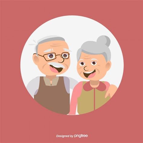 Los Ancianos De Dibujos Animados Png Dibujos Mujer Hombres Abuelo Y