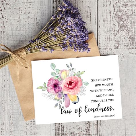 Proverbs 31 Scripture Cards Blank Inside Cards Cards For Her Mother