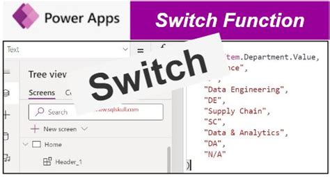 Switch Function In Power Apps Sql Bi Tutorials