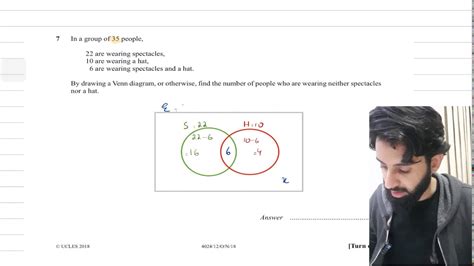 Sets And Venn Diagram Igcse Questions Answers Venn Igcse Exa