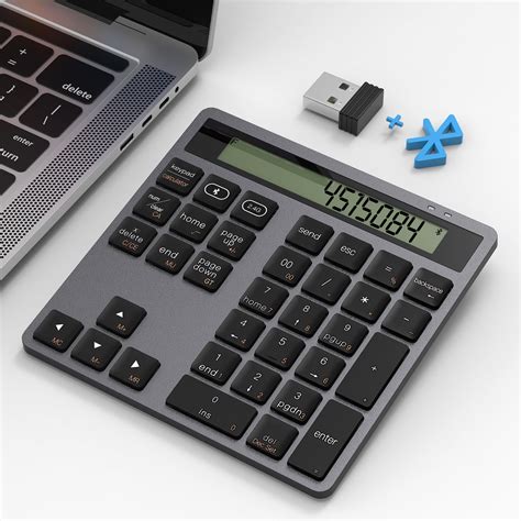 Bluetooth Number Pad 24g Wireless Numeric Keypad With