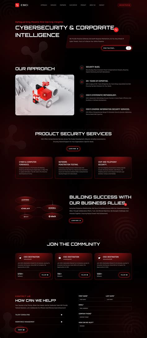 Csci Group Blockchain Security Website Behance