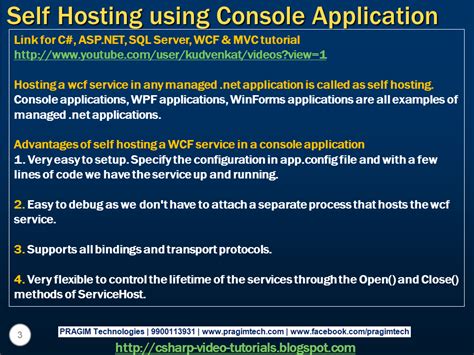 sql server and c video tutorial part 24 self hosting a wcf
