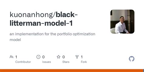 Github Kuonanhongblack Litterman Model 1 An Implementation For The
