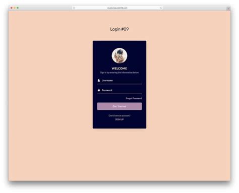 Bootstrap Login Form Examples With Trendy Design