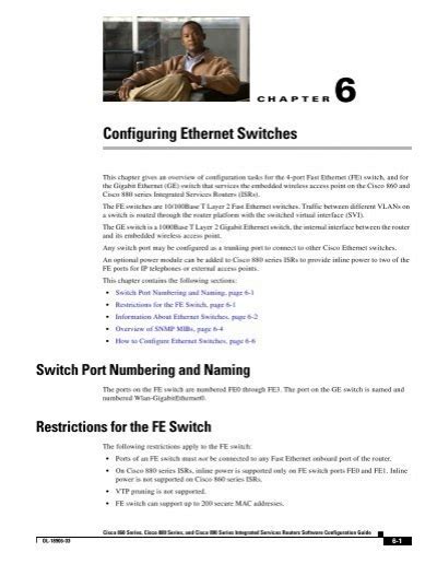 Configuring Gigabit Ether