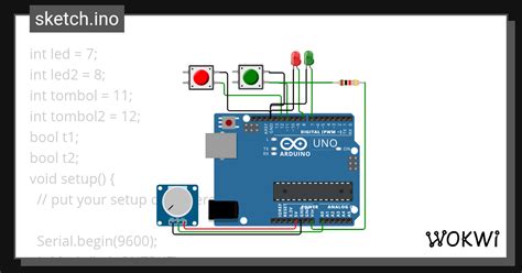 Tes Rangkaian Pull Up Wokwi Esp32 Stm32 Arduino Simulator