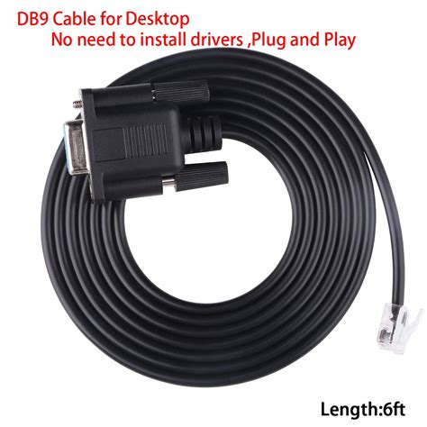 Db9 Rs232 Rj9 For Celestron Scope Control Cable Nexstar Hand Control Upgrade Cable 6ft Db9 To