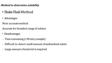 Solubility Experimental Methodspptx