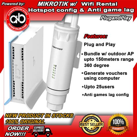 Mikrotik Haplite With Hotspot Configuration And Anti Lag Games Shopee Philippines