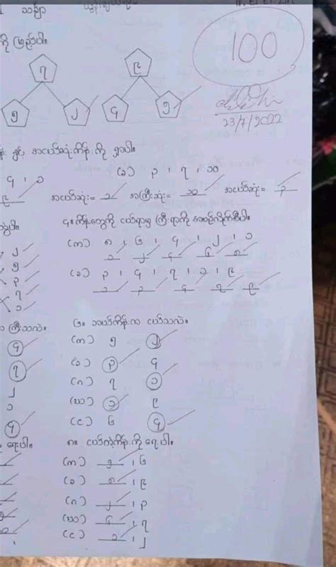 Grade 1 သင်္ချာ လေ့ကျင့်ရန်အတွက်