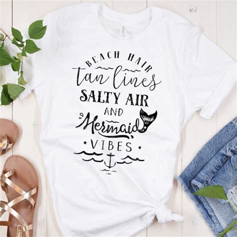 Beach Hair Tan Lines Salty Air And Mermaid Vibes Etsy