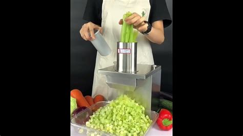 야채 깍둑썰기 슬라이스 채썰기 기계 Youtube