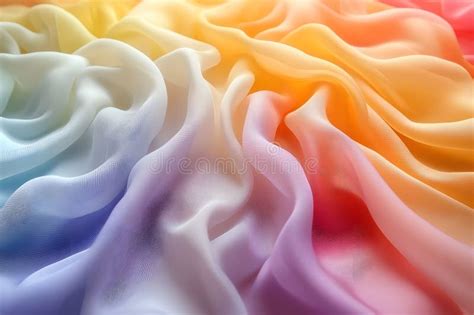 Vibrant Multicolored Fabric Waves Abstract Textile Design For Artistic Inspiration Generative
