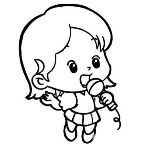 拿话筒的小孩简笔画 拿话筒的小孩简笔画怎么画 苗苗知道