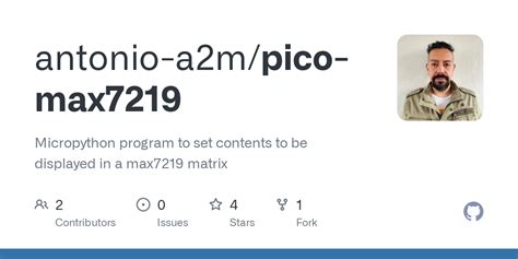 Github Antonio A2m Pico Max7219 Micropython Program To Set Contents