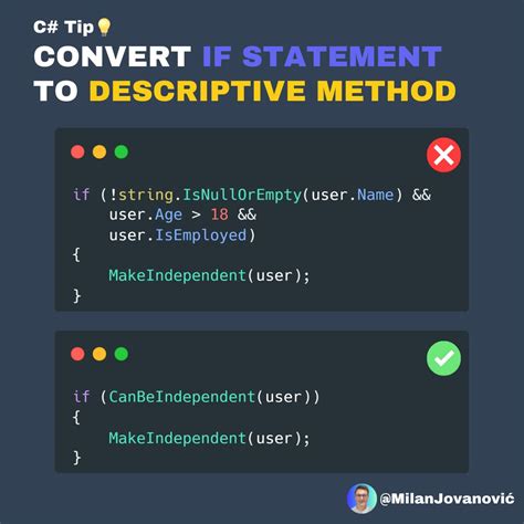 ‏clean Code Tip‏ ‏milan Jovanović‏